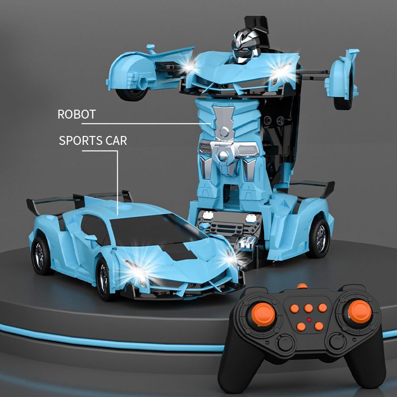 One-Button Transforming Remote Control Car King Kong Robot Lamborghini ...
