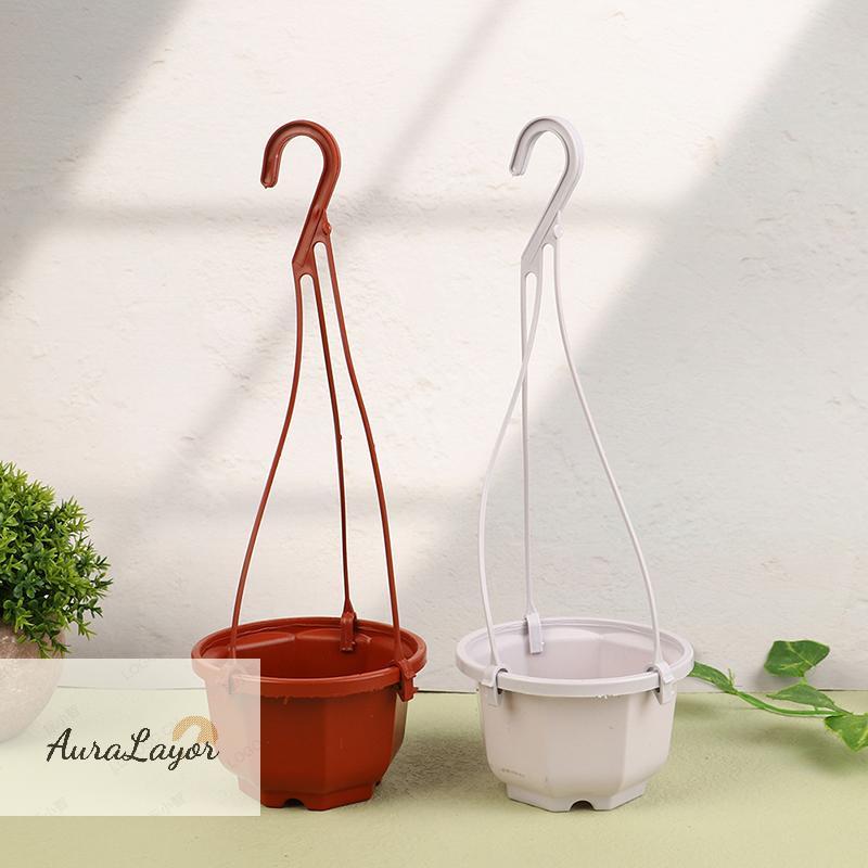 [AuraLayor] 1Pc Hanging Mini Octagonal Flowerpot Plastic Flower Pot ...