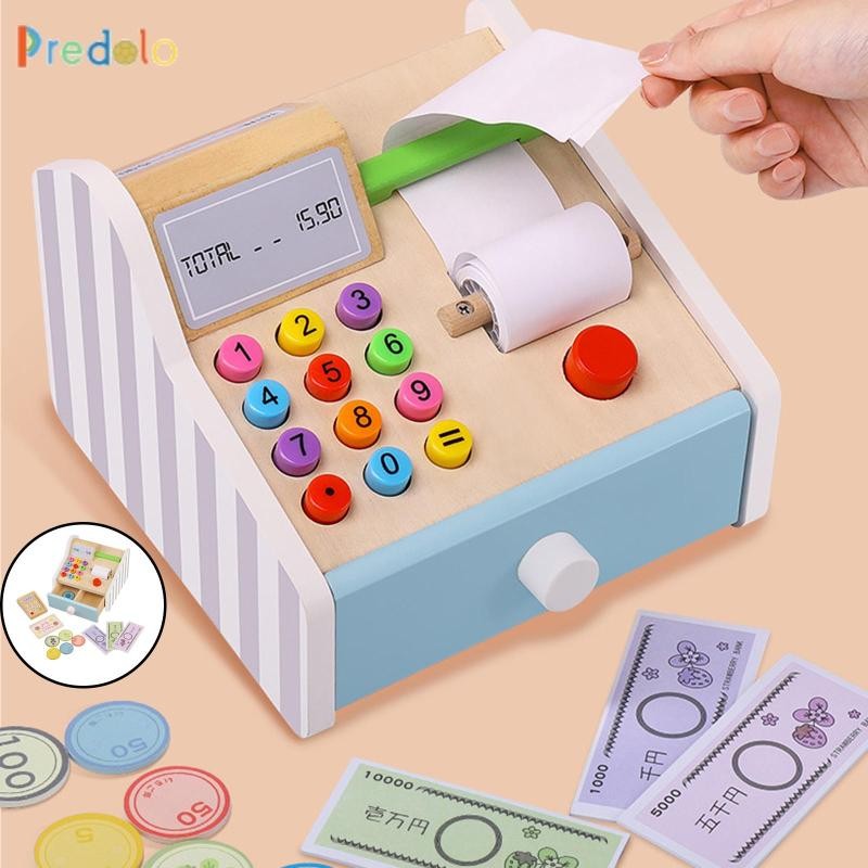 predolo Simulation Register Pretend Play Toy Birthday Machine Game Set ...