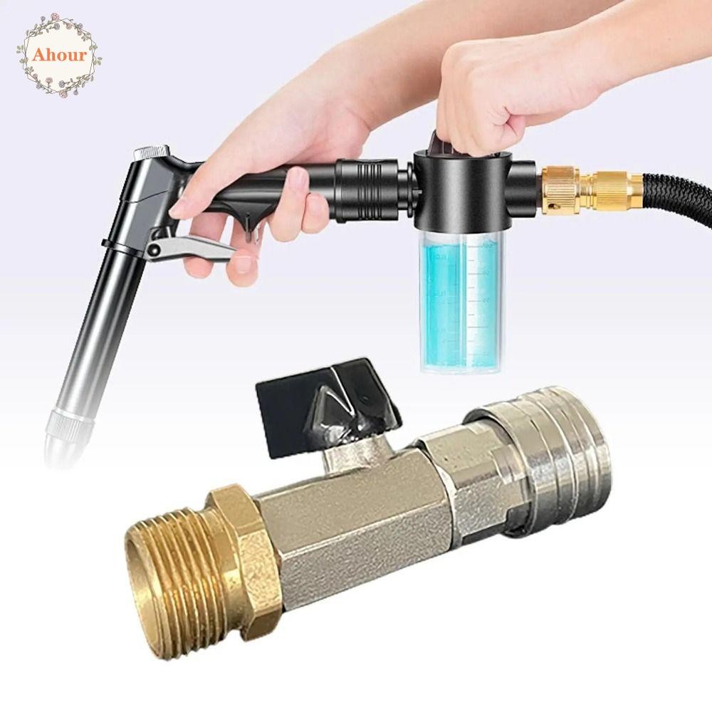AHOUR High Pressure Washer Ball Valve, Water Flow Control Brass ...