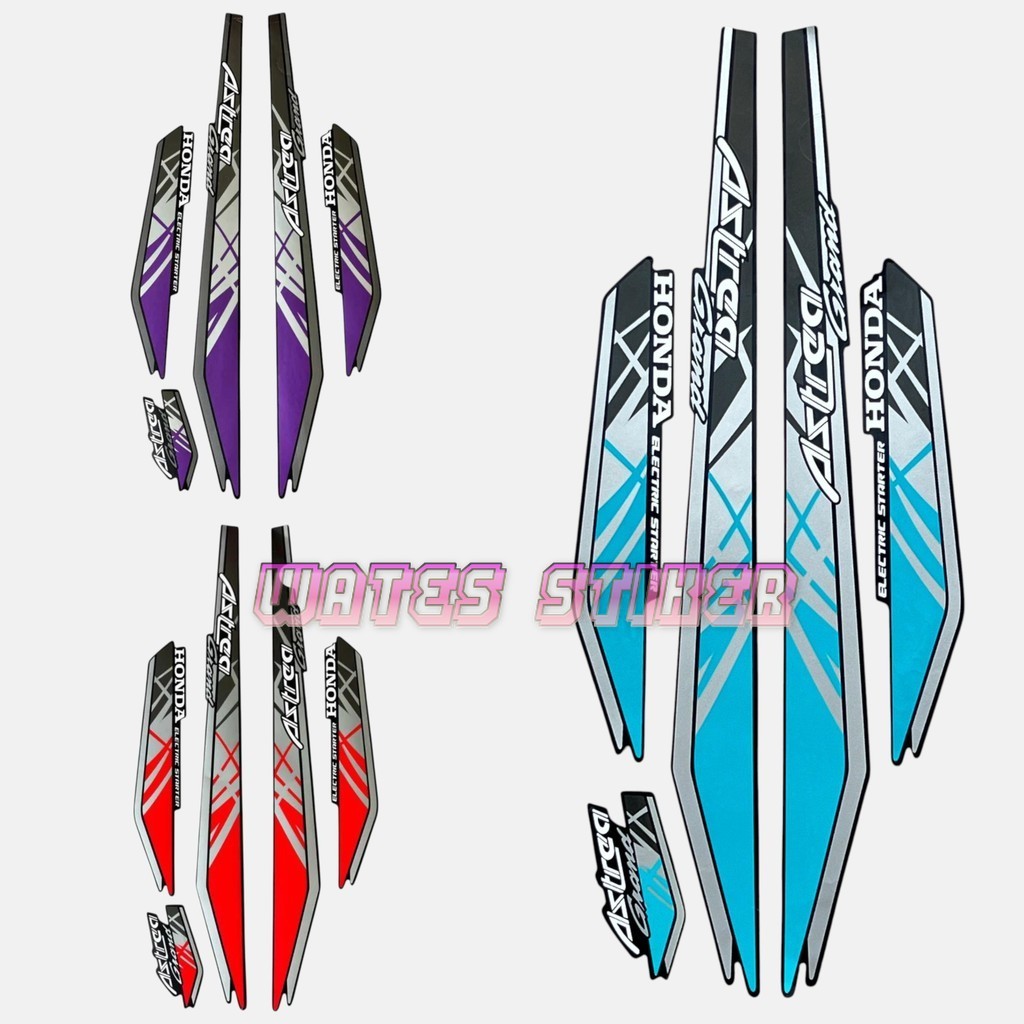 Striping Decal Polet Honda Astrea Grand 93 1993 Black Tosca Trim ...
