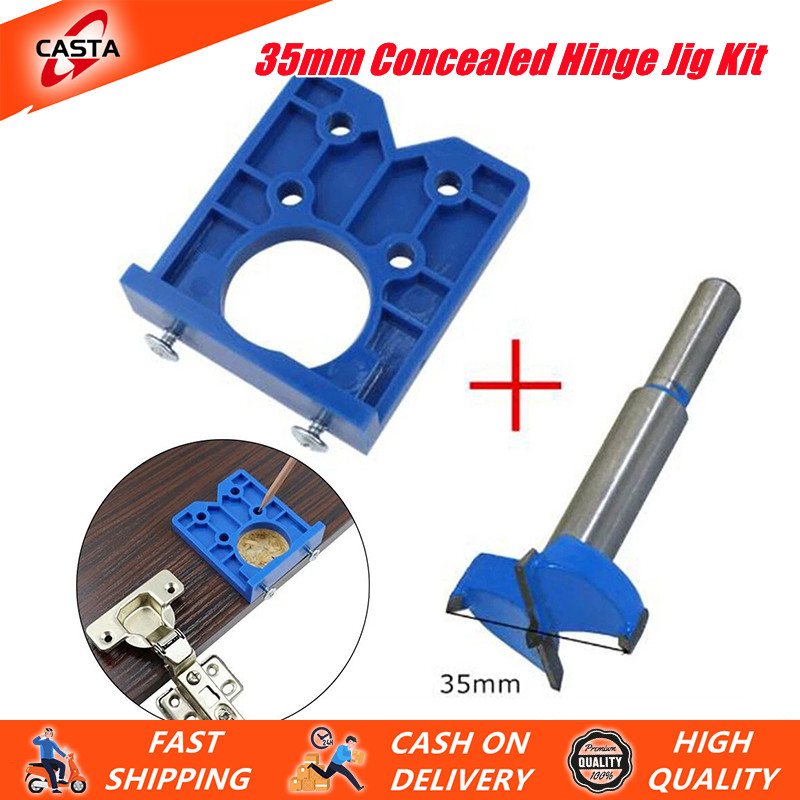 【COD】Drill Bits Set for Hinge with Concealed Hinge Boring Jig 2Pcs Wood ...