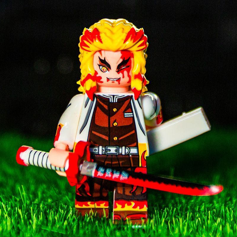 Compatible Lego Demon Slayer Blade Yanzhu Purgatory Kyojuro Building ...