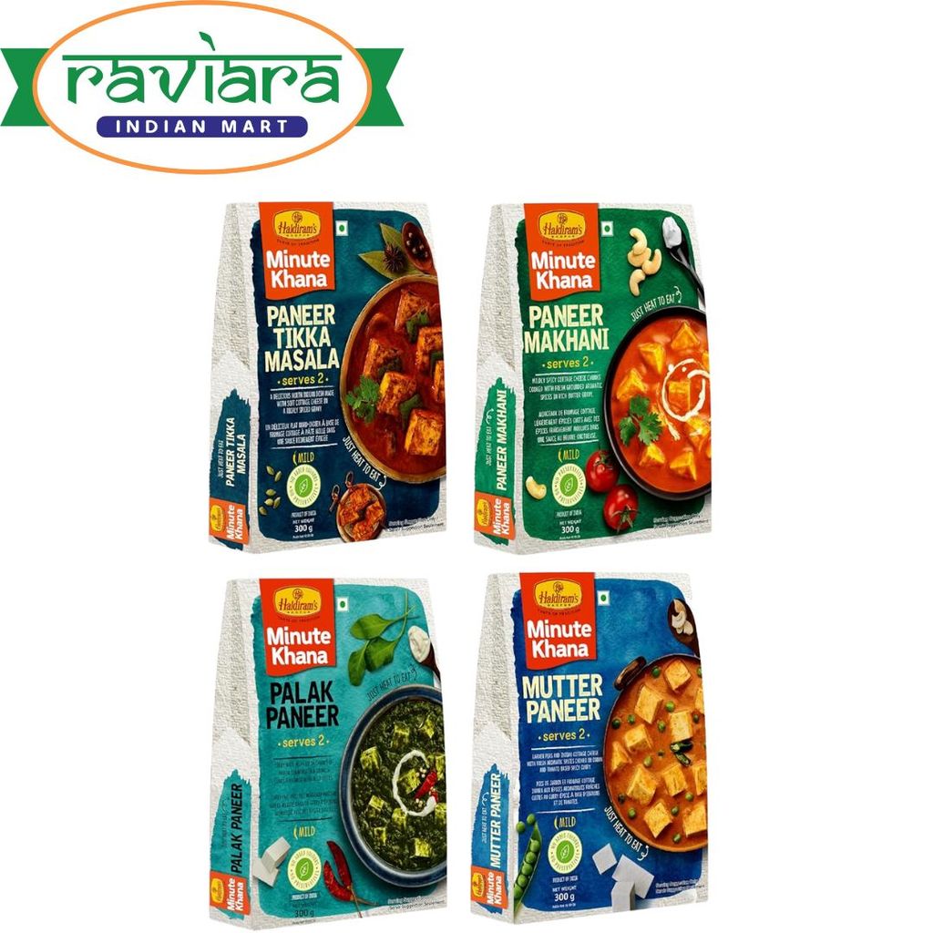 Haldiram's Ready To Eat Mutter Paneer, Paneer Makhani, Palak Paneer ...