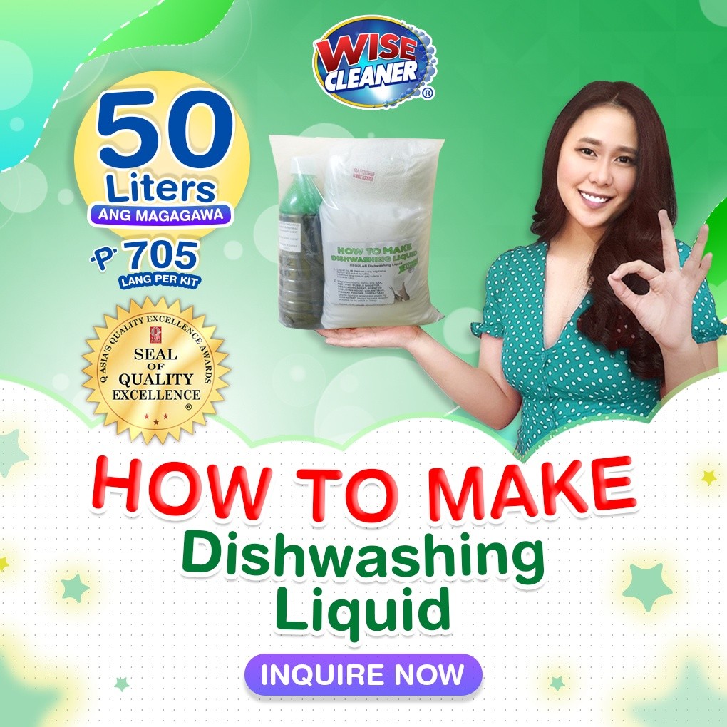 50 LITERS YIELD DISHWASHING LIQUID KIT - WISE CLEANER | Shopee Philippines