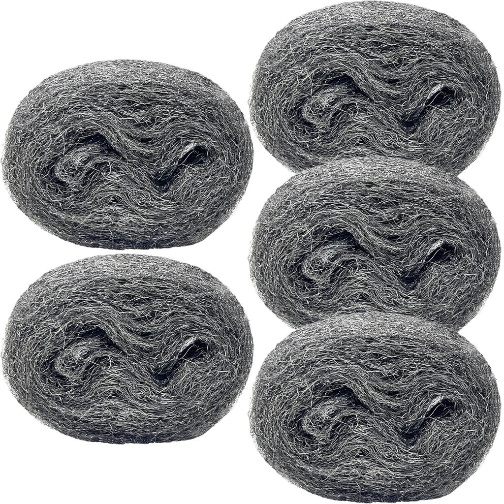 5PACK Steel Wool Fill Fabric DIY Kit for Mice Control, 13 Feet Coarse ...