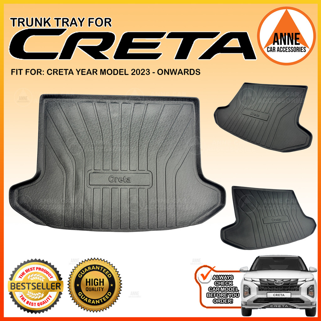 Trunk Tray for Hyundai Creta 2023 Onwards Trunk Tray / Cargo Trunk Tray ...