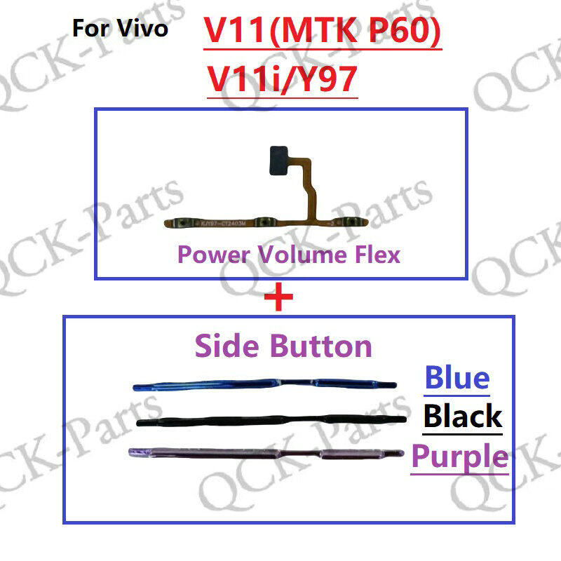 For Vivo V11 (MTK P60) V11i Y97 Power Volume Side Button Flex Cable ...