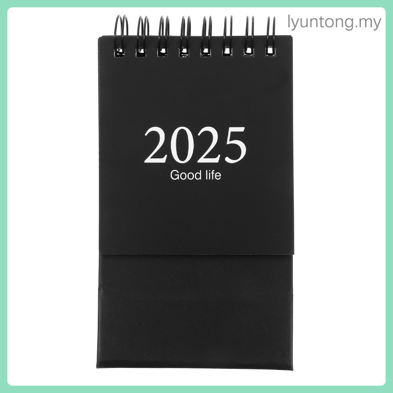 Mini Desk Calendar 2025 Year Table Mini Decorative Spiral Tabletop ...