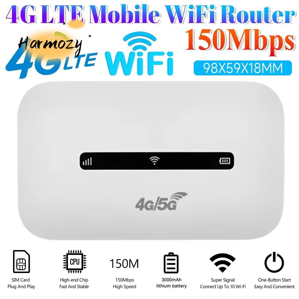HARMOZY Pocket WiFi Router, Mini Universal Sim Card 4G LTE Hotspot ...