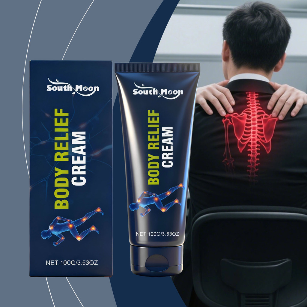 Body Relief Cream 100ml - Fast-Acting Cooling Menthol Gel for Muscle ...