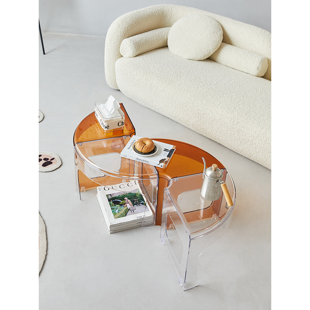 Mokamoka Stitching Combination Coffee Table Small Apartment Side Table ...