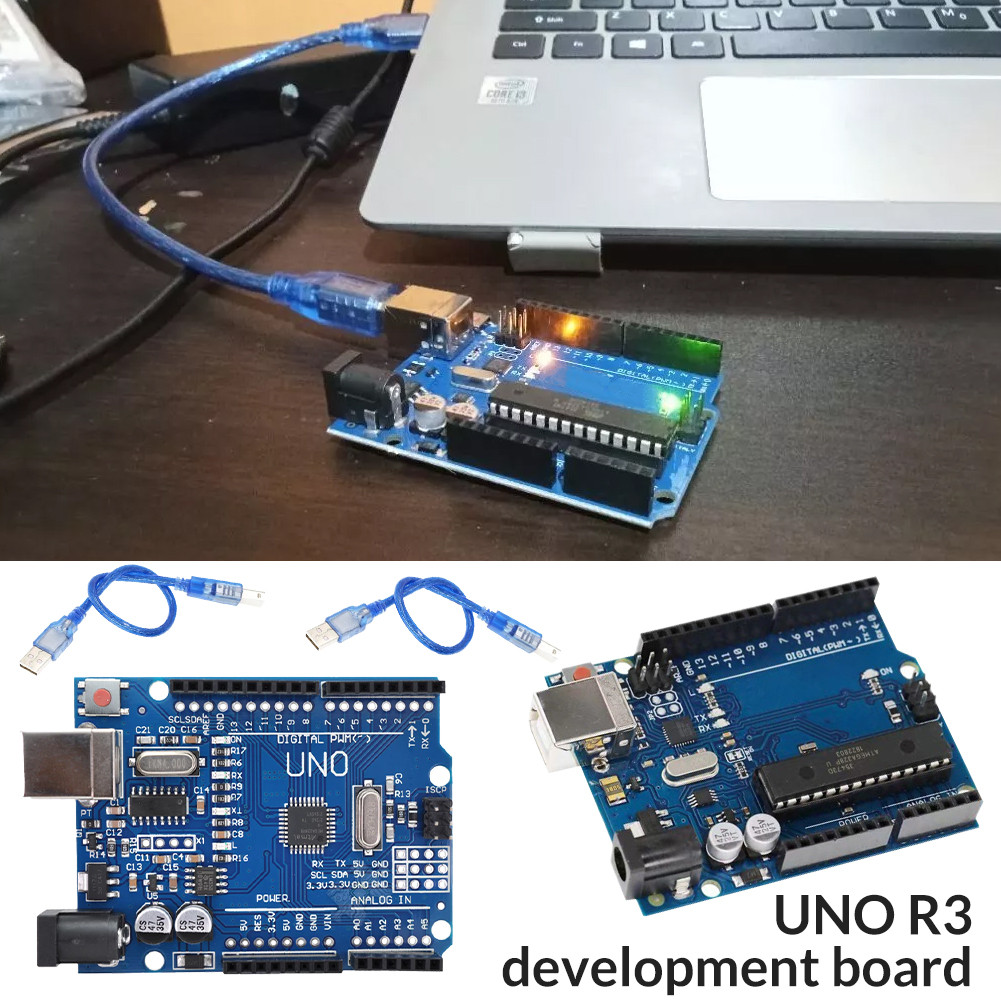 UNO R3 Development Board With USB Cable Compatible with Arduin ...