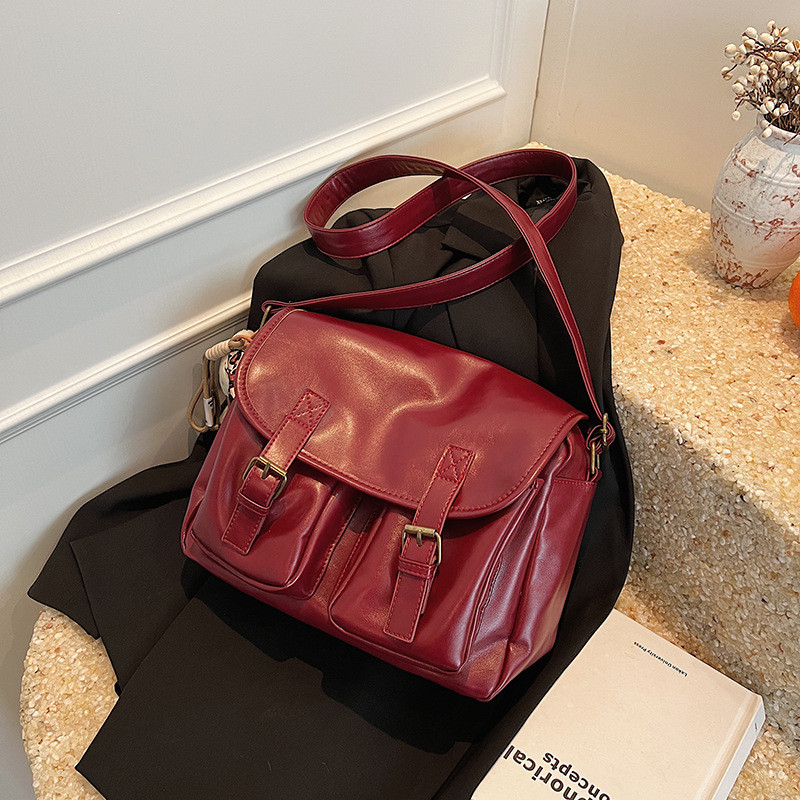 Japanese Vintage Style College Style Crossbody Bag Cool Large Capacity ...