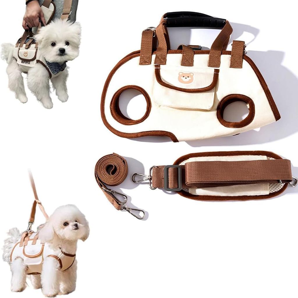 Yorkies Gram Hands-Free Shoulder Yorkie Carrier, Dog Full Body Lift ...