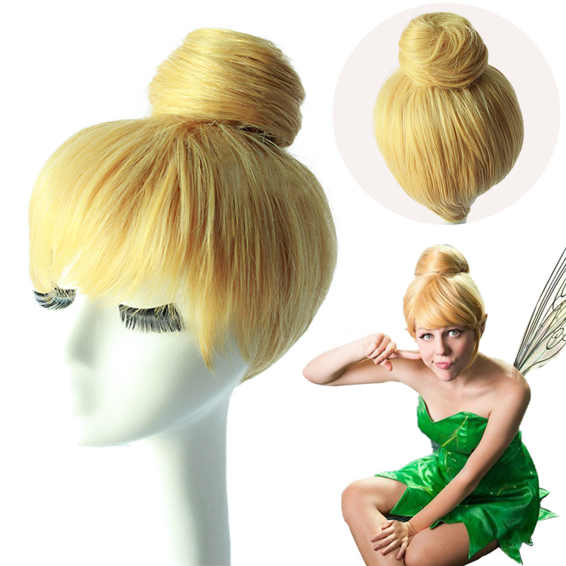 Mcoser Wonderful Fairy Disney Princess Tinkerbell Anime Wig Blonde ...