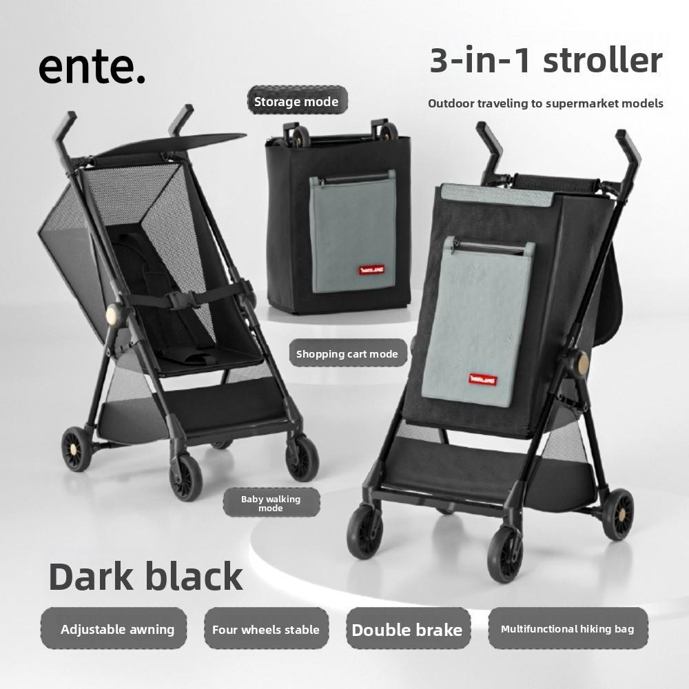 ENTE Baby Stroller, with Storage Bag Lightweight Frame Foldable ...