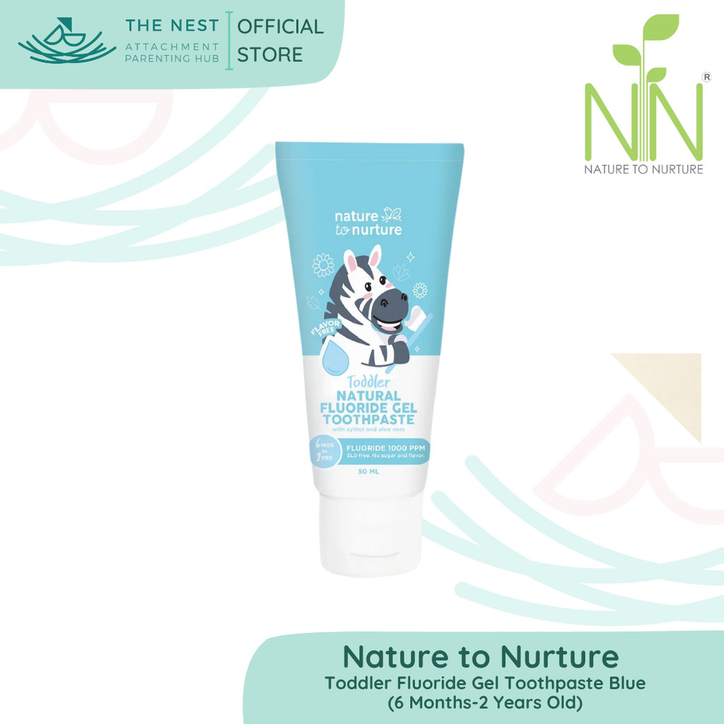 Nature to Nurture Toothpaste Toddler Fluoride Gel Toothpaste Blue (6 ...