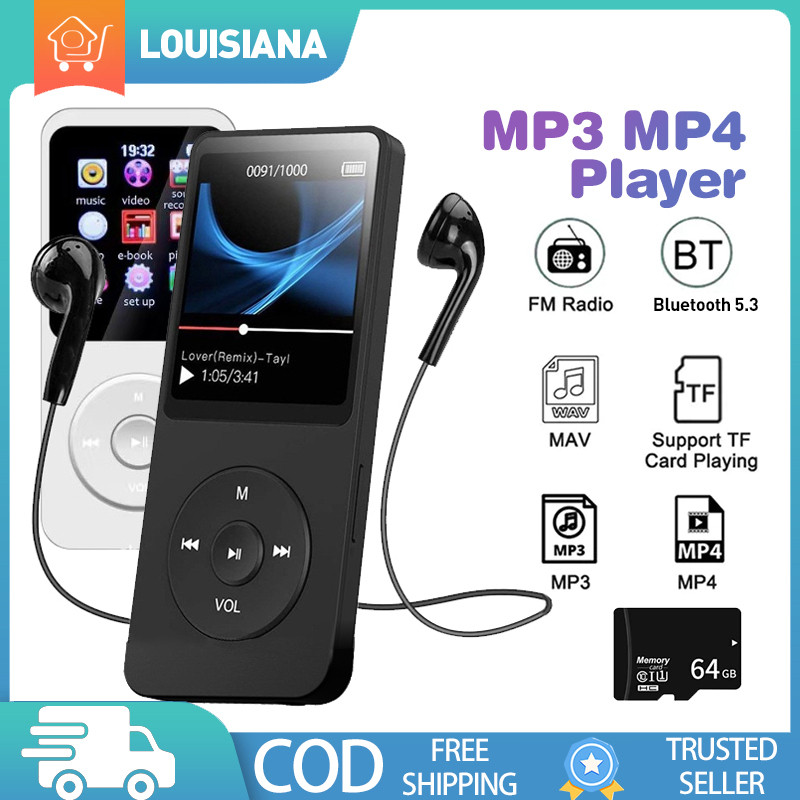 Mini Mp3 Player Portable Bluetooth Music Stereo Player 64G Support FM ...