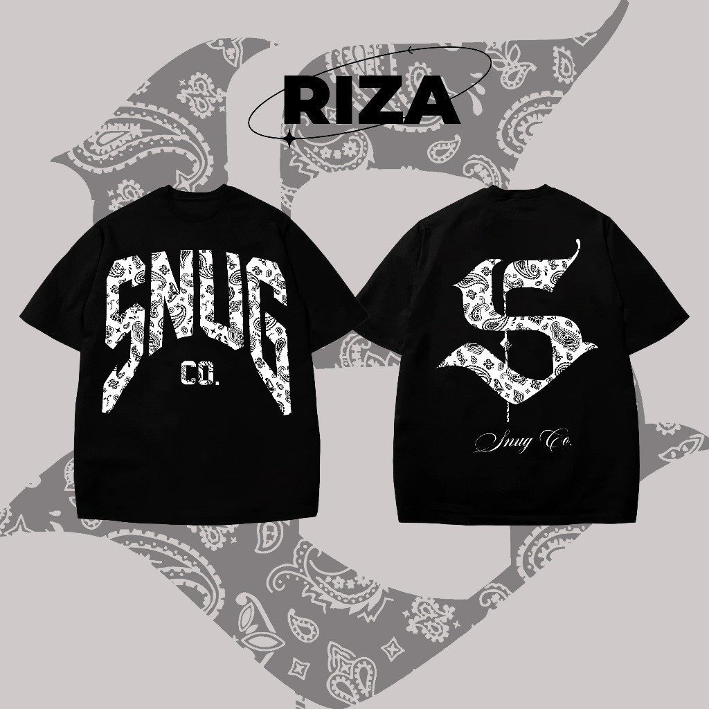 BLACK PAISLEY PRO CLUB INSPIRED OVERSIZED BOXY FIT SHIRT Man Tshirt ...