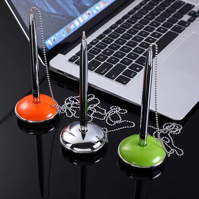 Metal Table Pen Fixed Signature Pen Bank Counter Office Hotel Front ...