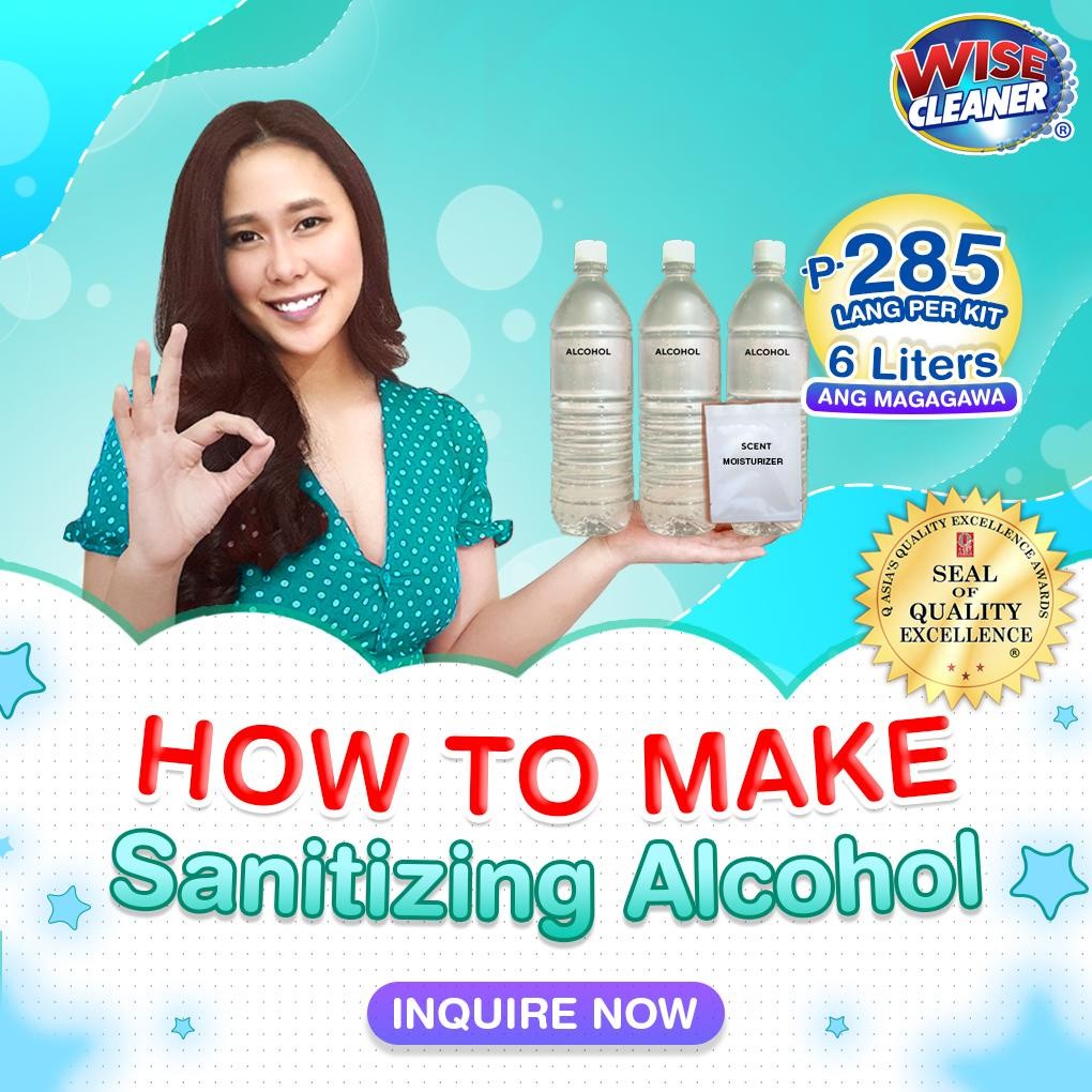 ALCOHOL SANITIZER DIY KIT - WISE CLEANER | Shopee Philippines
