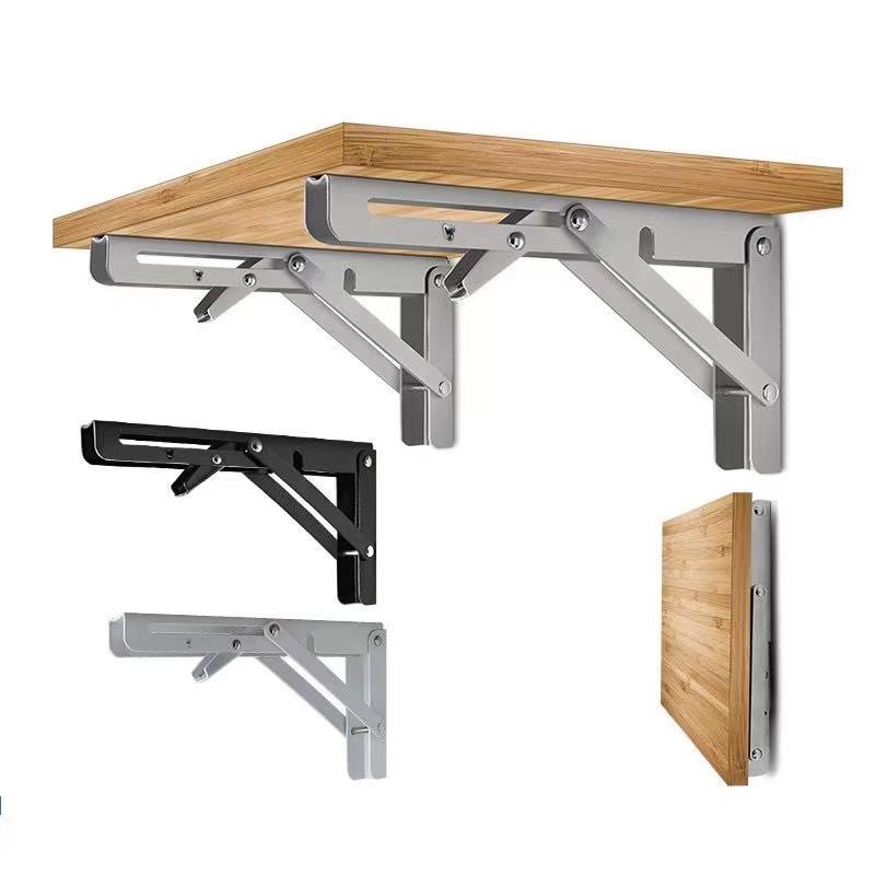 Folding Angle Bracket Adjustable Wall Mounted Folding Shelf Bracket ...