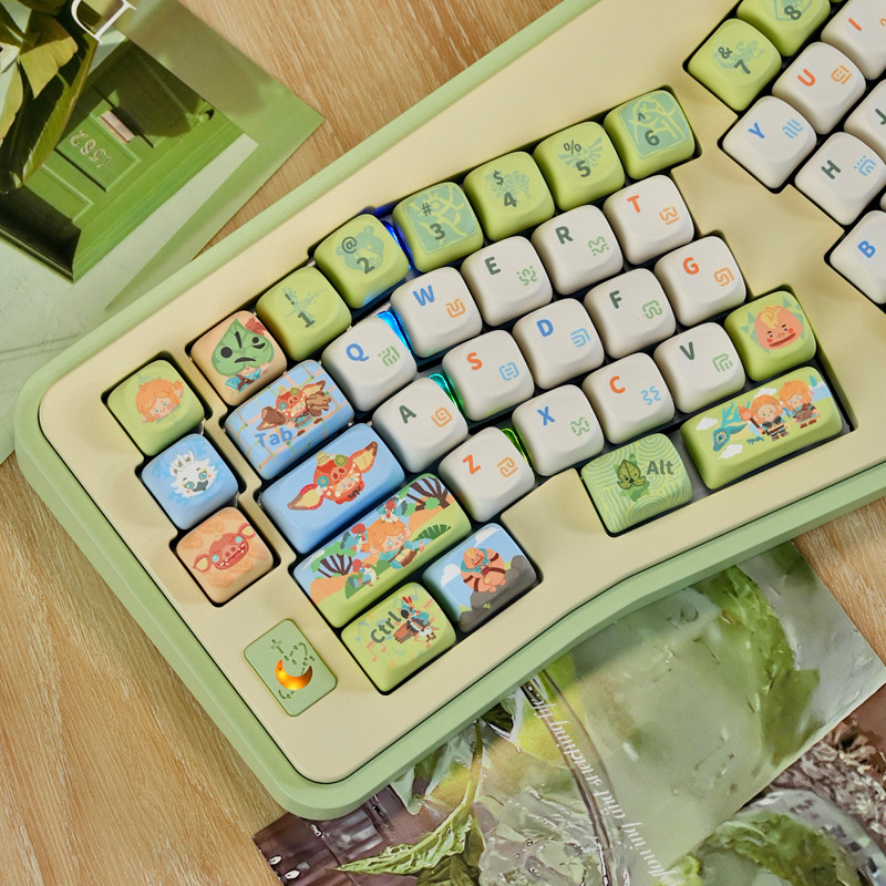 Zelda Keycaps MOA Profile Cartoon Cute Keyboard Caps PBT DYE ...