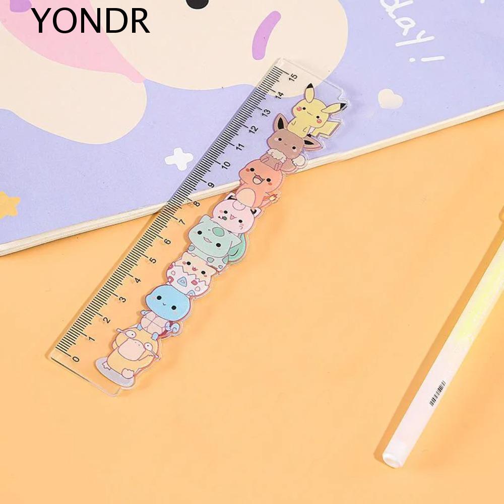 YONDR Crayon Shin Chan Ruler, Pikachu 15CM Straight Rulers, Cute ...