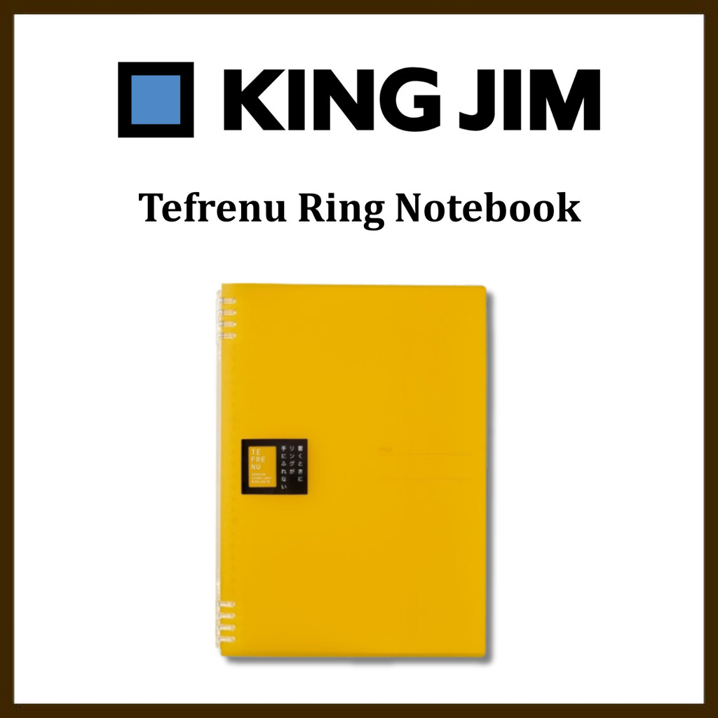 King Jim Ring Note Tefreenu 30 Holes A4 Vertical Yellow 9856TTE-Y ...