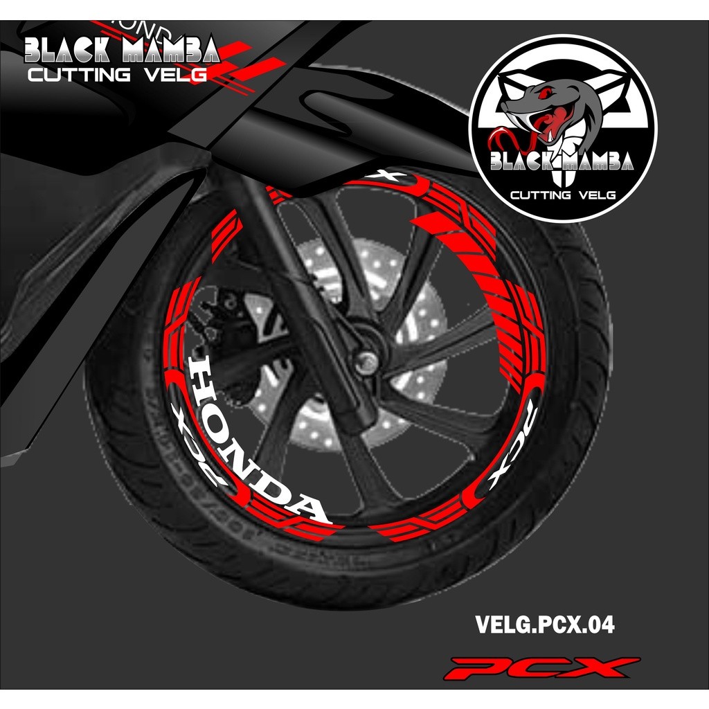 HONDA PCX 04 RIM CUTTING STICKER - HONDA PCX 04 TIRE VARIATION LIST ...