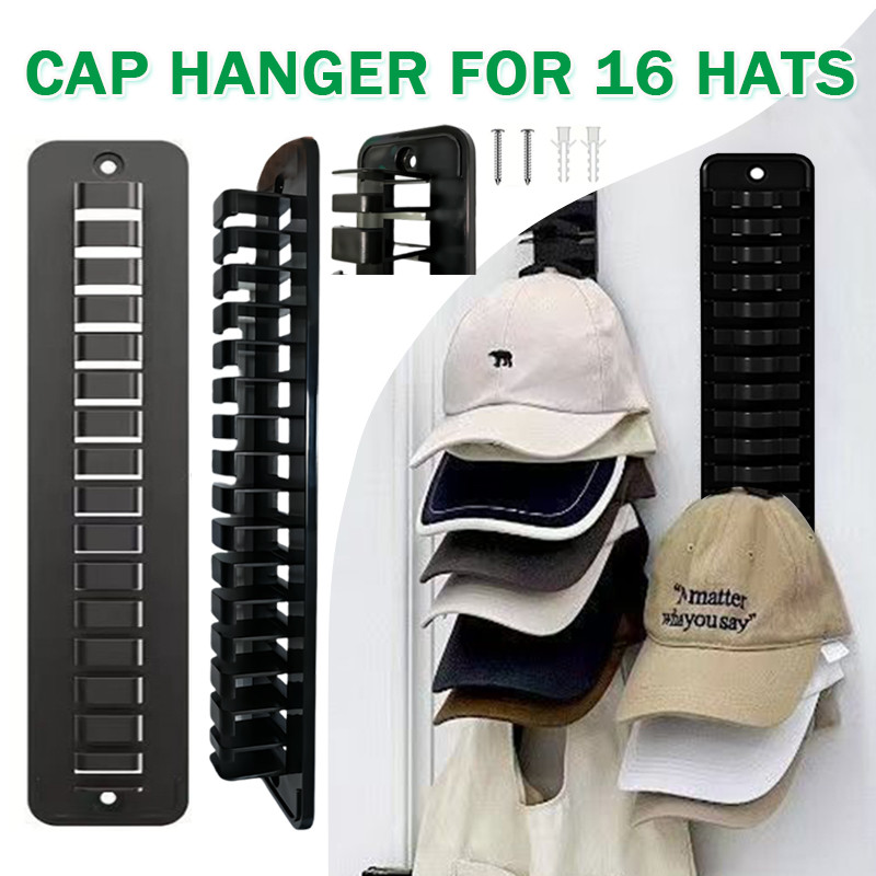 Wall Mounted Baseball Cap Hanger Organizer -Sundries Storage Multi ...