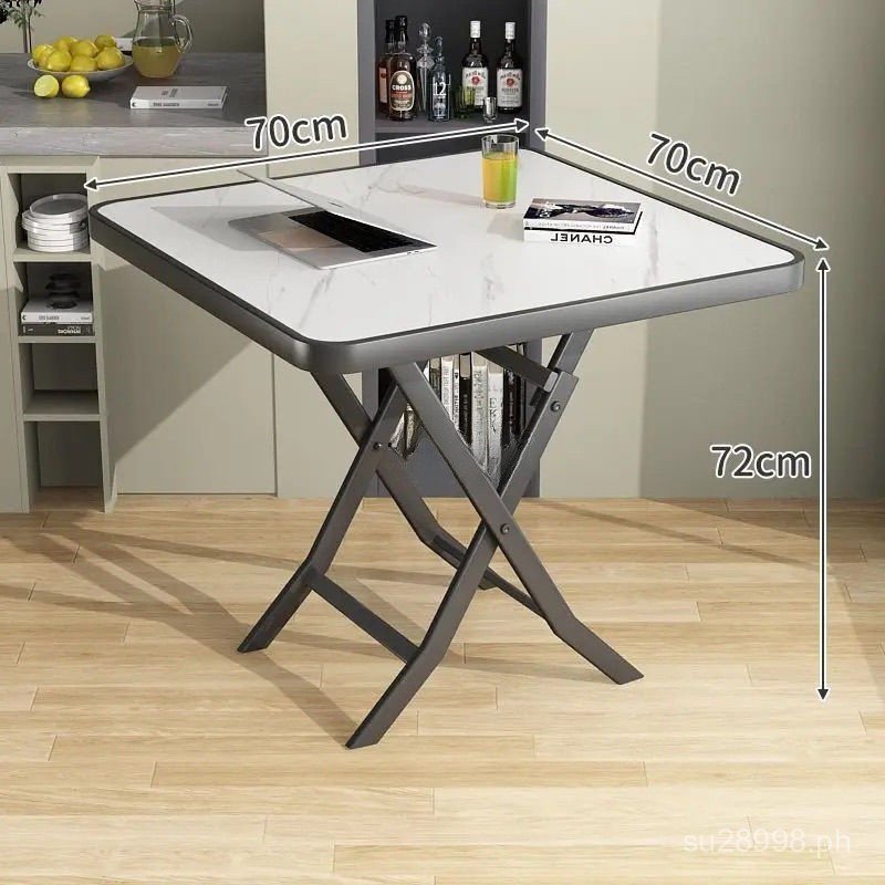 Table Small Dining Table Round Table Small Foldable Modern Outdoor ...