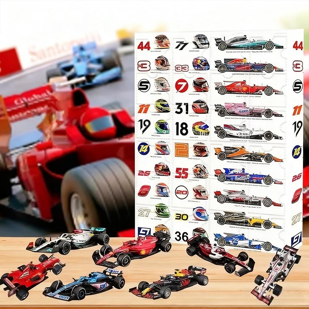 Racing Car Advent Calendar 24 Days Countdown To Christmas Countdown ...