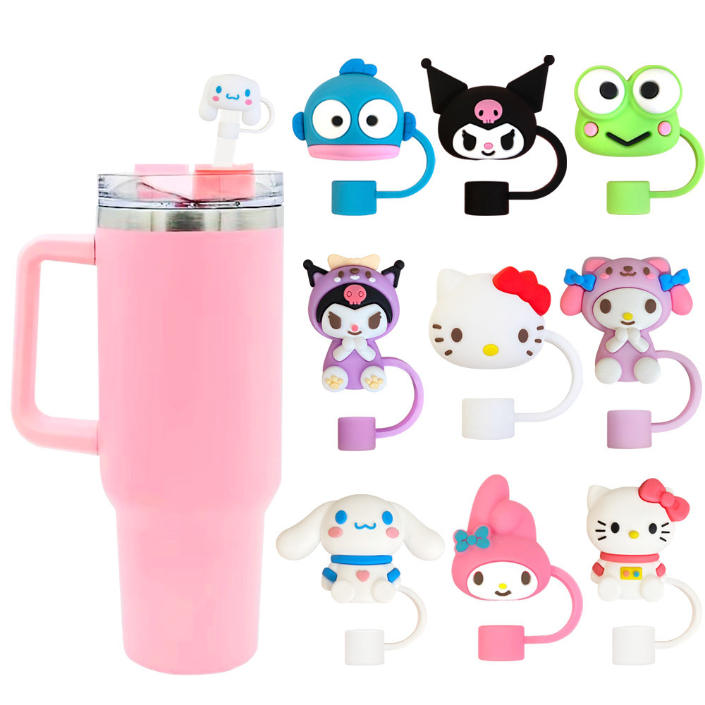 Sanrio series 8mm Straw Cover for 40&30 Oz StanleyCup dust prevention ...