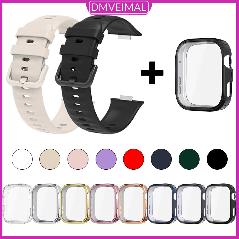 Rubber Strap + TPU Case for Huawei Watch Fit 4 3 Soft Silicone Sport ...