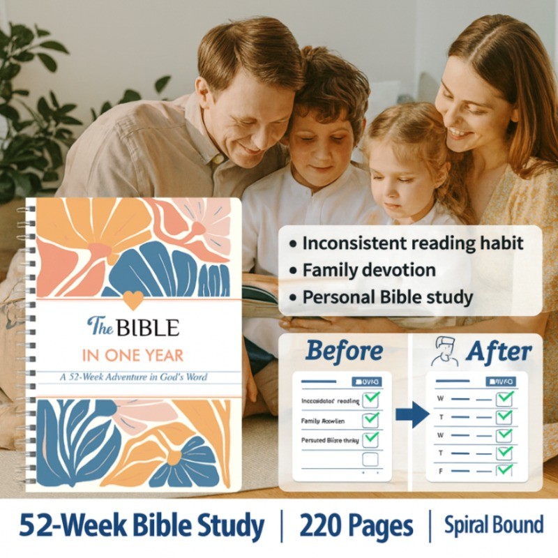 52-Week Bible Study Guide, Study Plan, And Notebook | Recommended By A ...