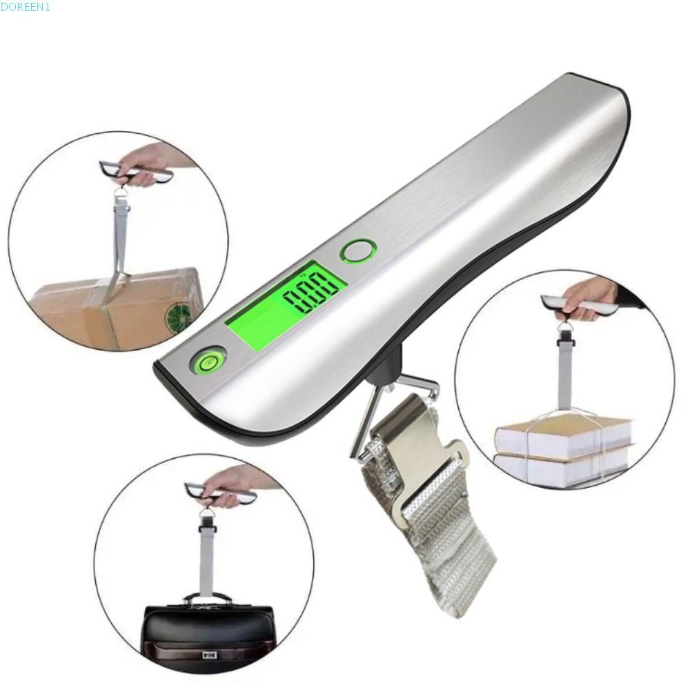 DOREEN1 Digital Luggage Scale, Backlight LCD Display Max 50kg Travel ...
