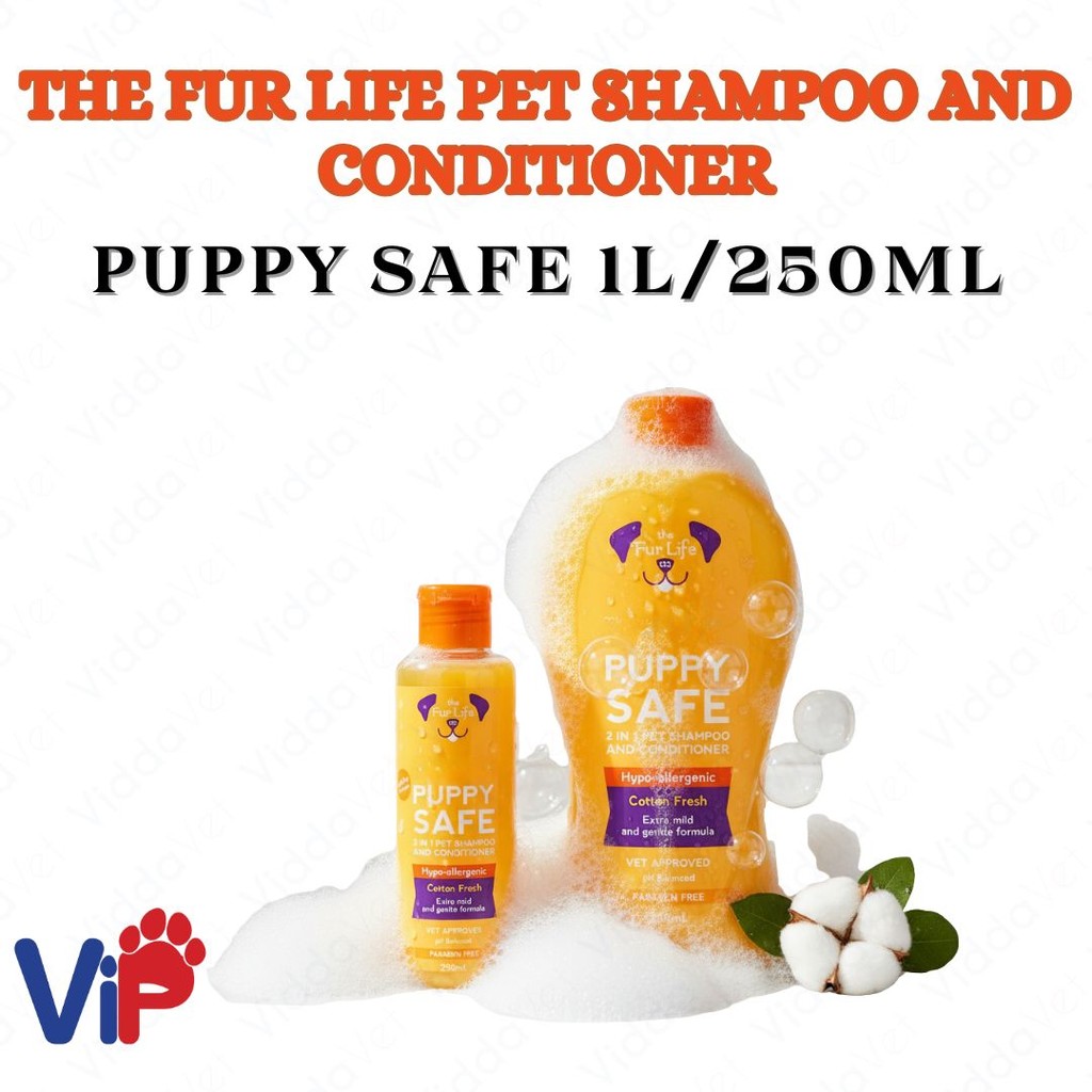 The Fur Life Puppy Safe Gentle Wash 2 in 1 Shampoo and Conditioner ...