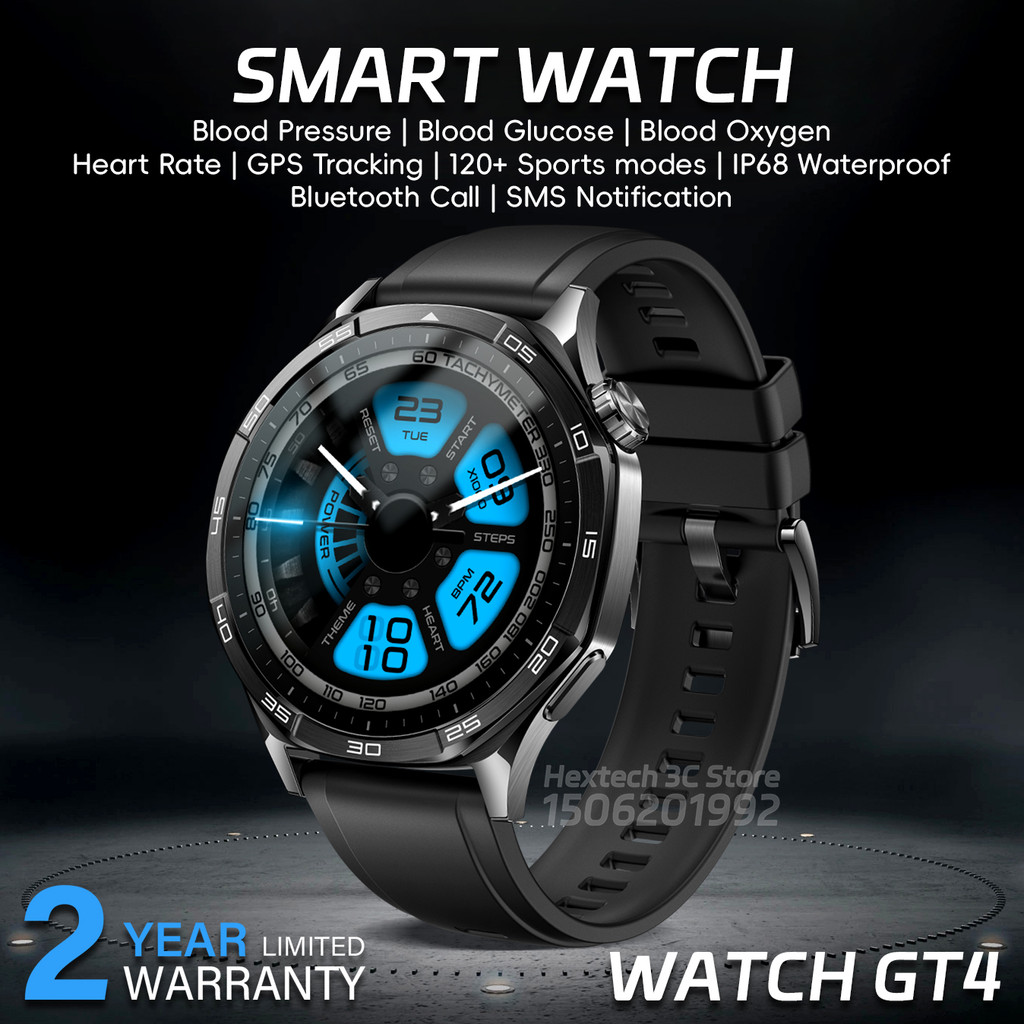 Garmin Smart Watch GT4 Max Touch Screen GPS Blood Pressure Blood Sugar ...
