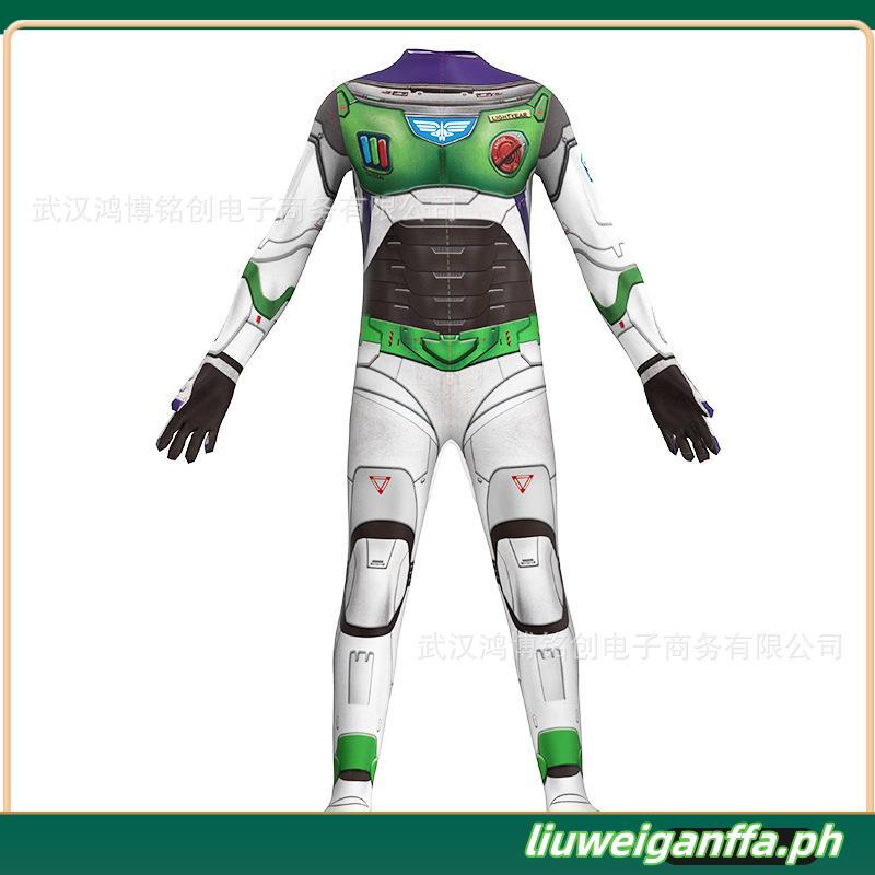 Toys Story Buzz Lightyear Cosplay Costume Green White Jumpsuit For Kids ...