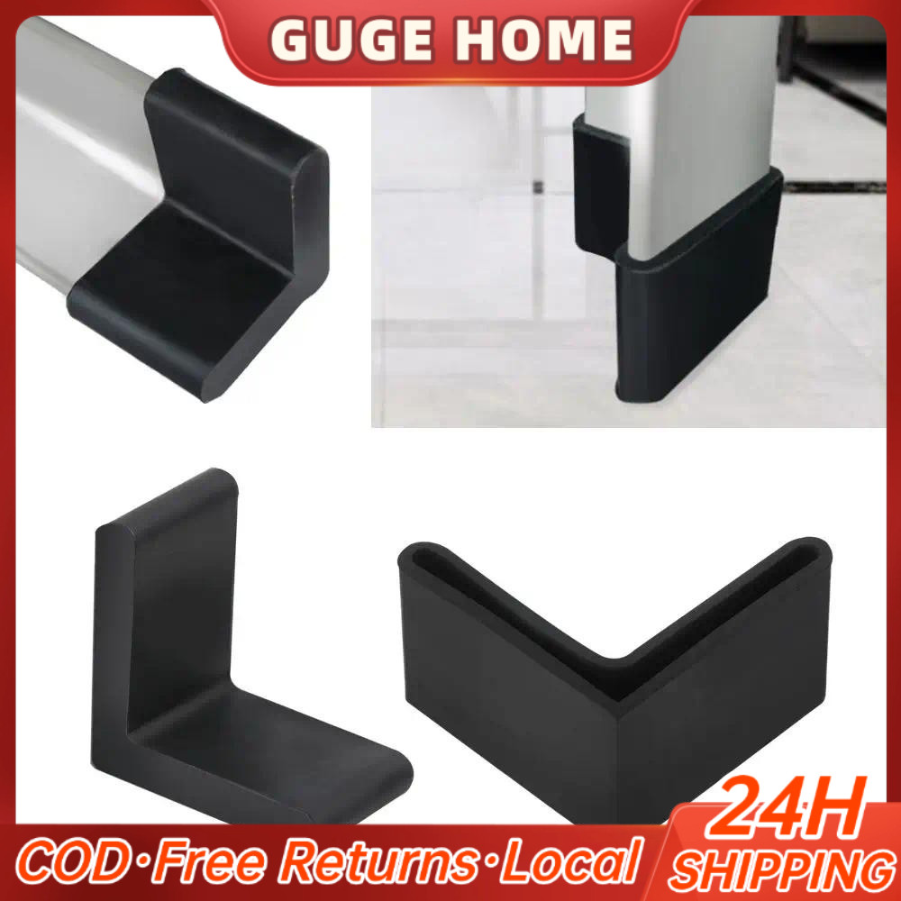 1x1 inch (25MM) ANGULAR HEAVY DUTY Tubular Rubber Footings /Stopper for ...