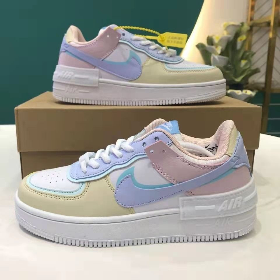 Nike ready stock 9 color Women Air Force 1 shadow AF1 shoes macaron ...