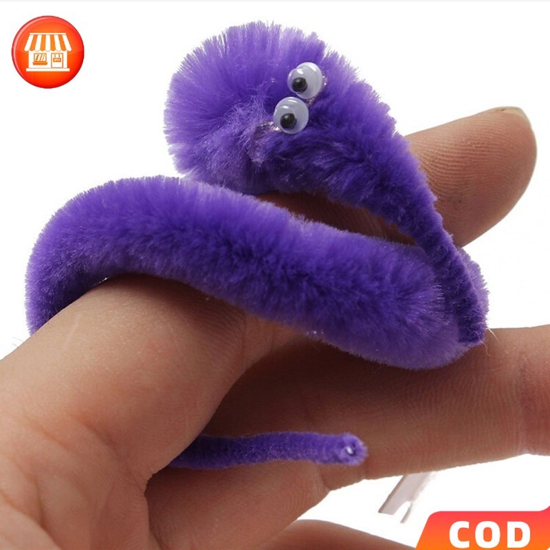 Finger Toy Magic SET Fuzzy Worm Wiggle Moving Sea Horse Magic Tricks ...