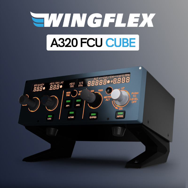 WINGFLEX Airbus A320 FCU CUBE Flight Control Panel Microsoft Simulation ...
