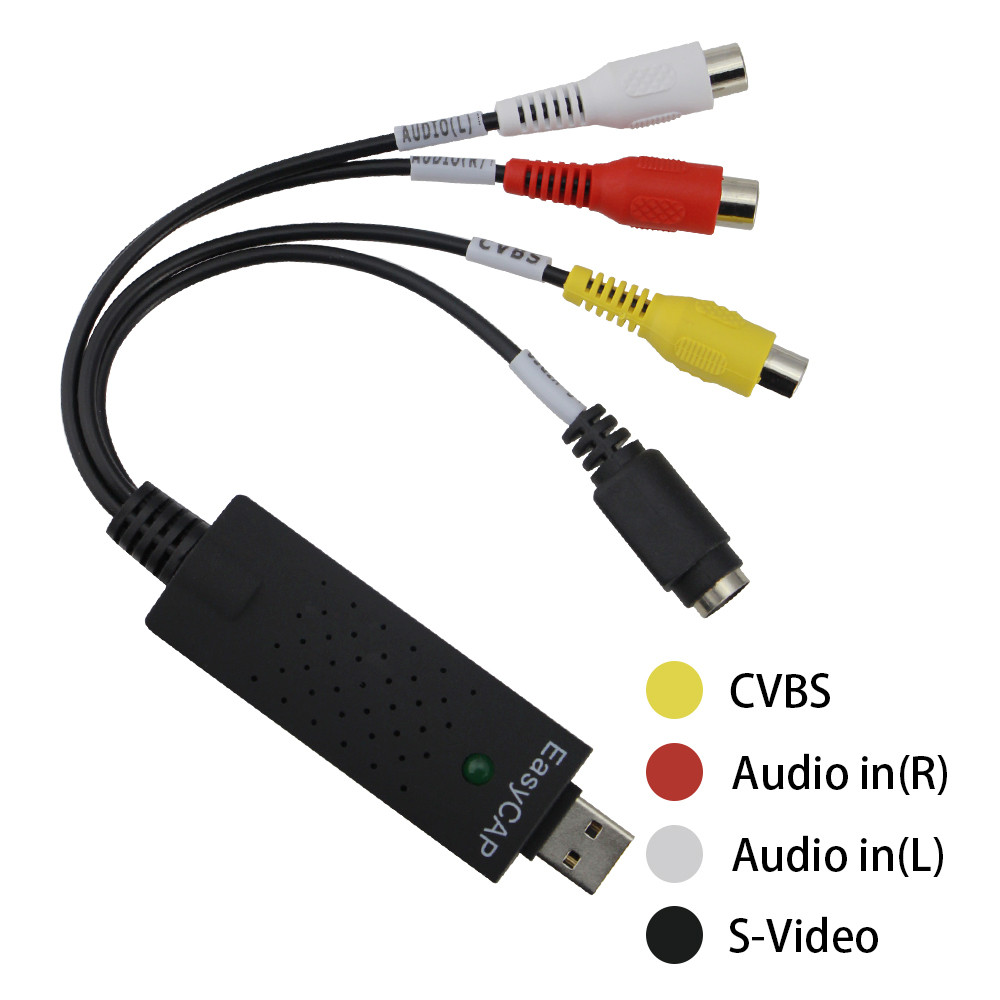 USB 2.0 Easycap Capture 4 Channel Video TV DVD VHS Audio | Shopee ...