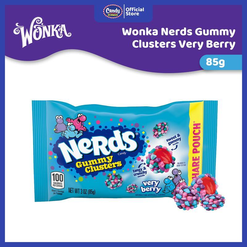 Wonka Nerds Gummy Clusters Very Berry 85g | Shopee Philippines