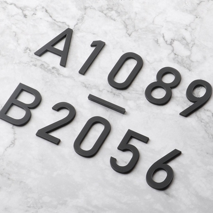 Self Adhesive House Numbers, Acrylic Modern House Address Numbers and ...