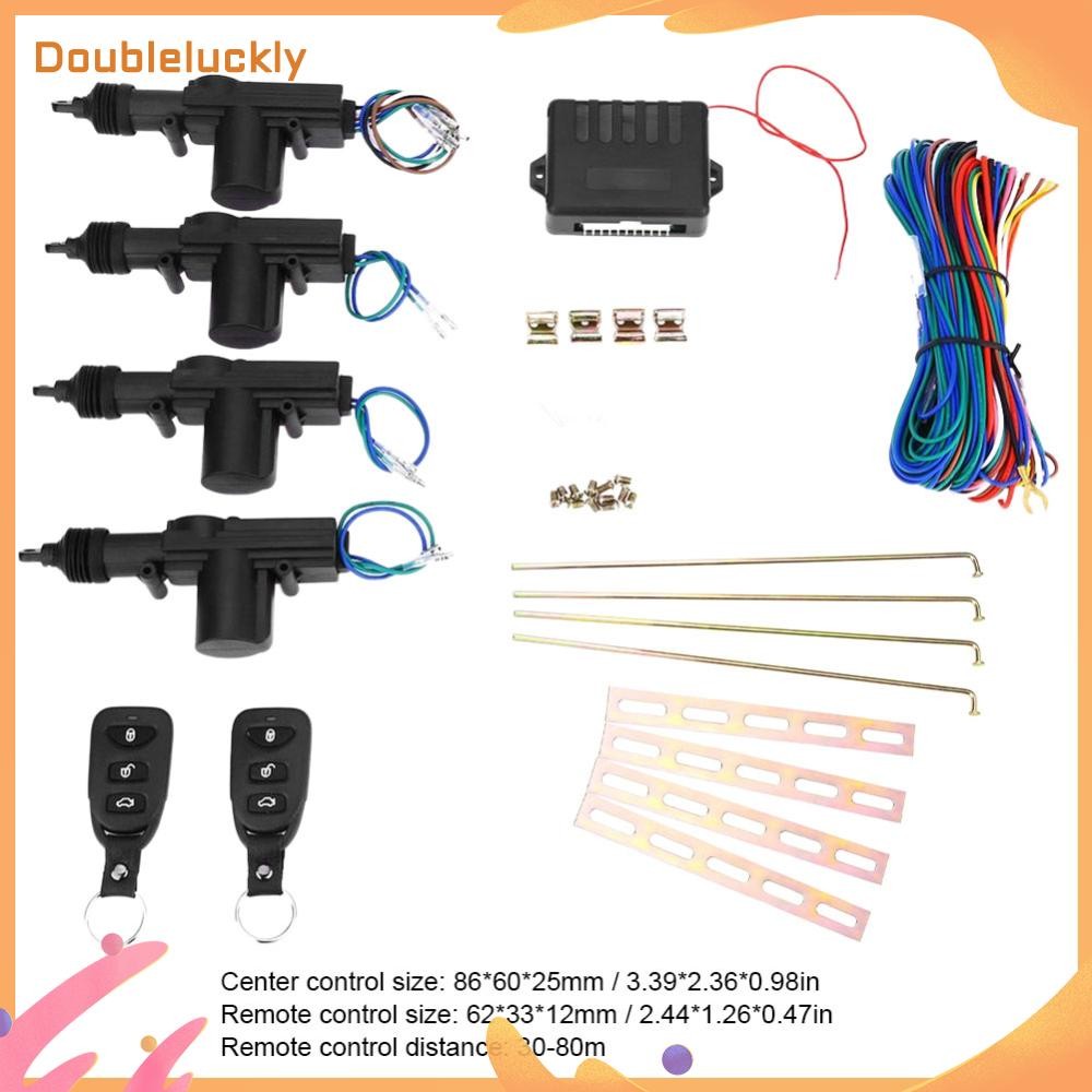 Keyless Entry System Locking Kit Remote Control Car Door Lock Kit 12V ...