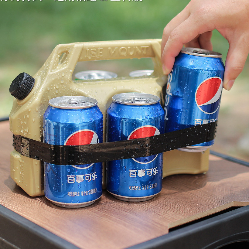 LJ Outdoor Six-Hole Ice Tray Portable Ice Box Fresh-Keeping Ice Bucket ...